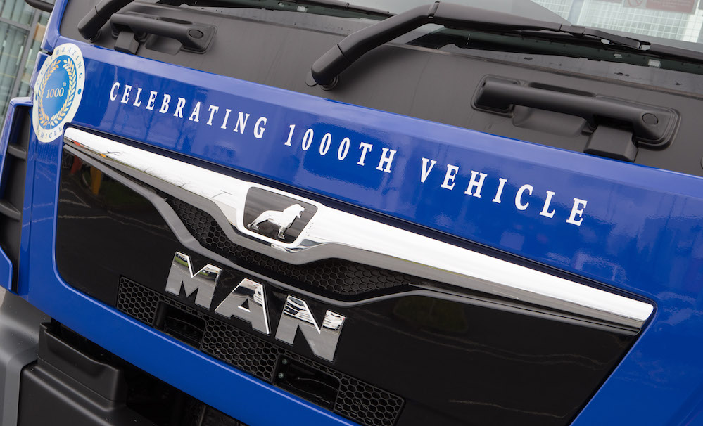MAN delivers record 1,000th vehicle to construction giants | Fleet UK ...
