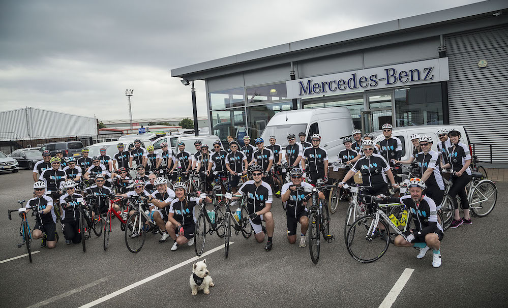Mercedes-Benz Vans team saddle up to smash their fund-raising target ...