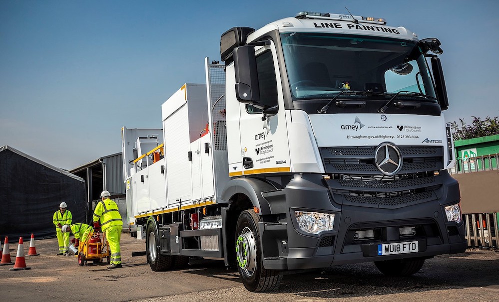 Mercedes-Benz Antos makes its mark for Amey | Fleet UK Haulier
