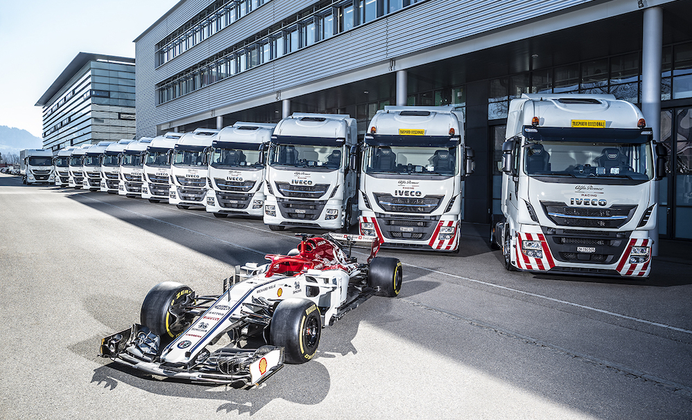 IVECO is Official Truck Partner of Alfa Romeo Racing and delivers a ...