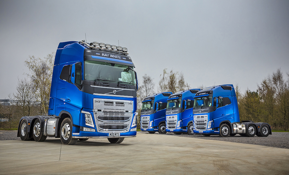 Four new Volvo FH tractor units prove a popular choice for Whites ...