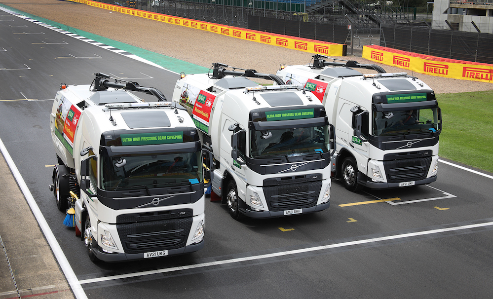 New Volvo FM sweepers make track debut for Kelly Plant Hire | Fleet UK ...