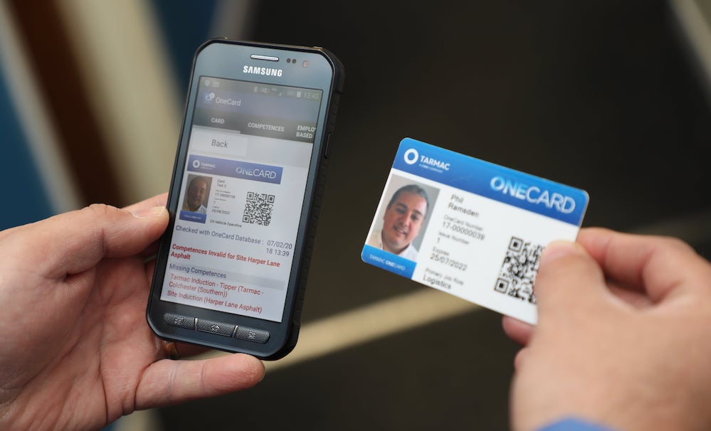 Tarmac’s smart card keeping HGV drivers safe and customers confident ...