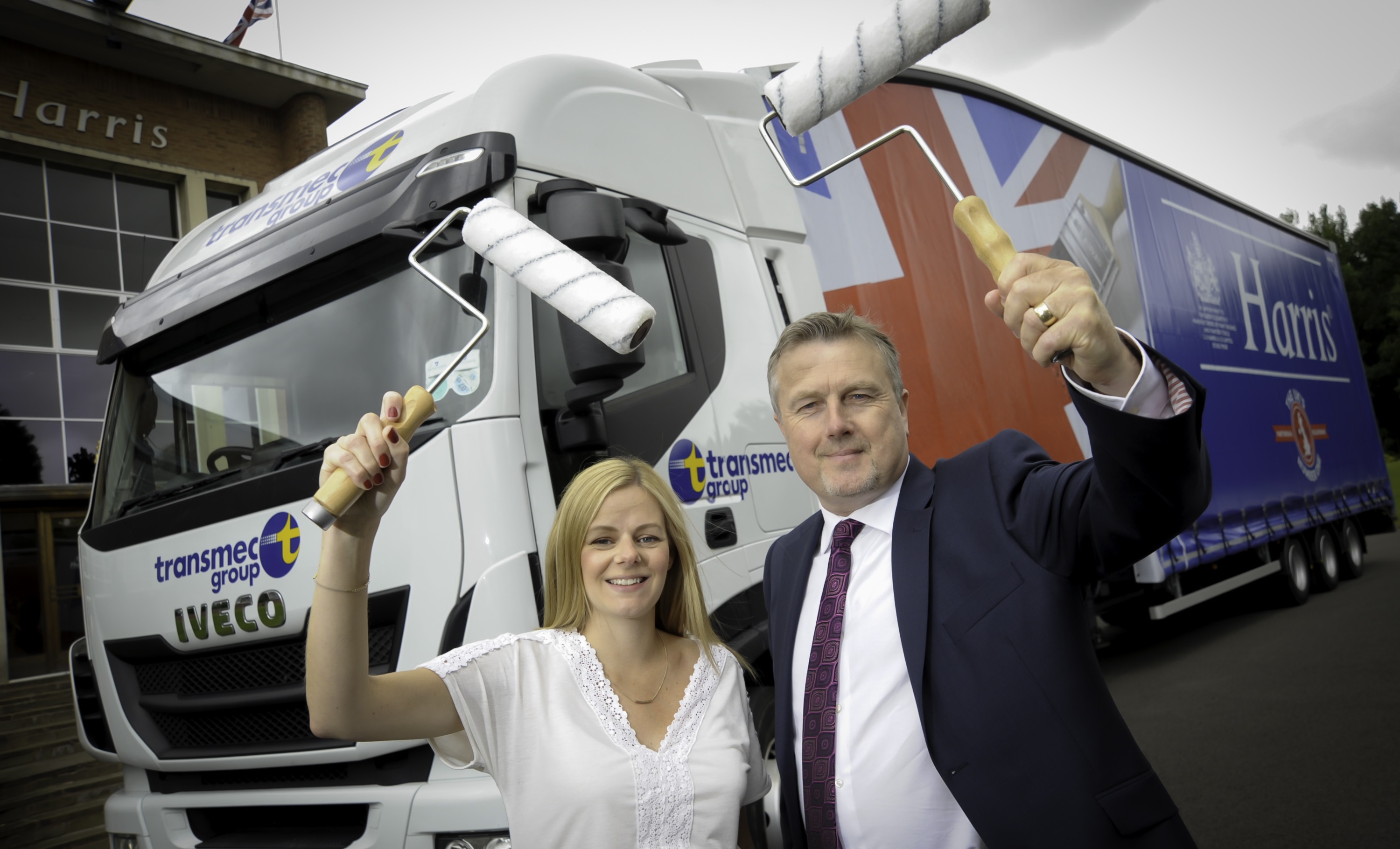 Transmec delivers eye-catching decorating project for Harris | Haulage ...