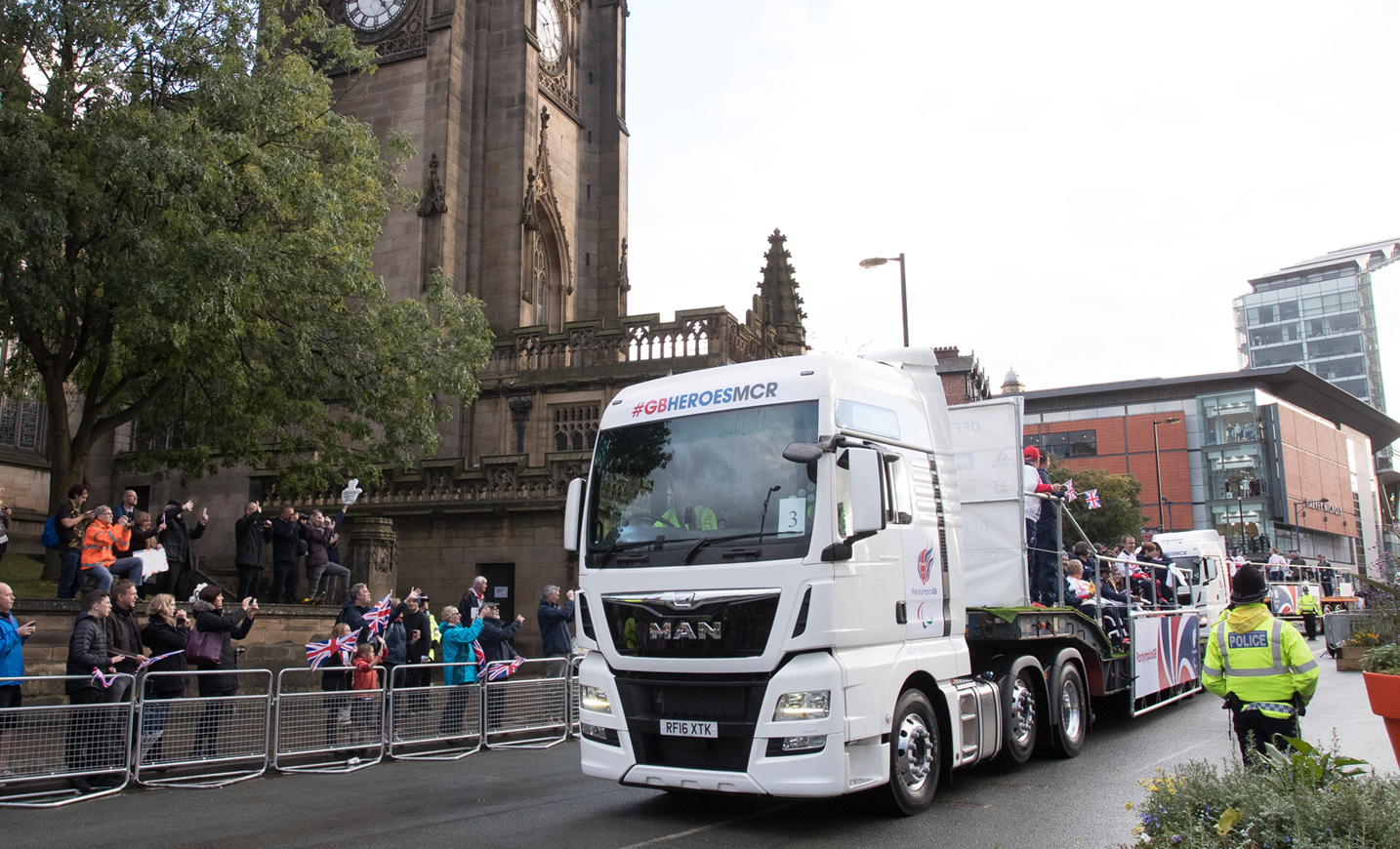 MAN geared up for Manchester Olympic Parade | Trucks UK Haulier