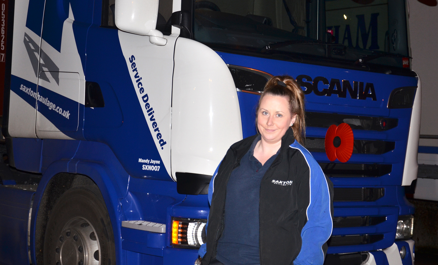 Saxton appoints first ever female driver | Haulage UK Haulier