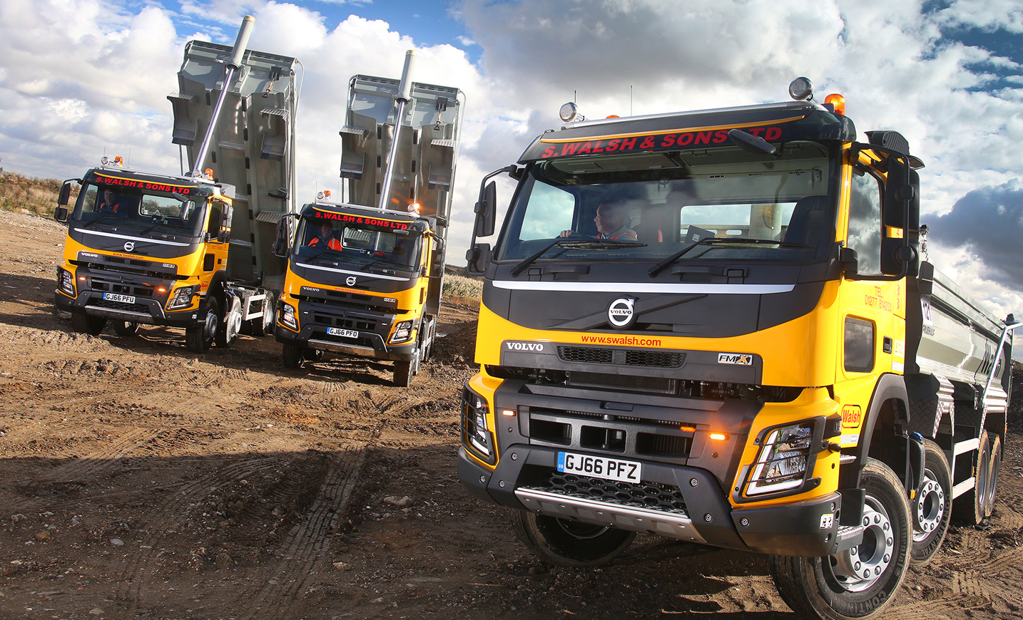 40 FMX 8×4 Tippers are first Volvo Trucks for Walsh | Fleet UK Haulier